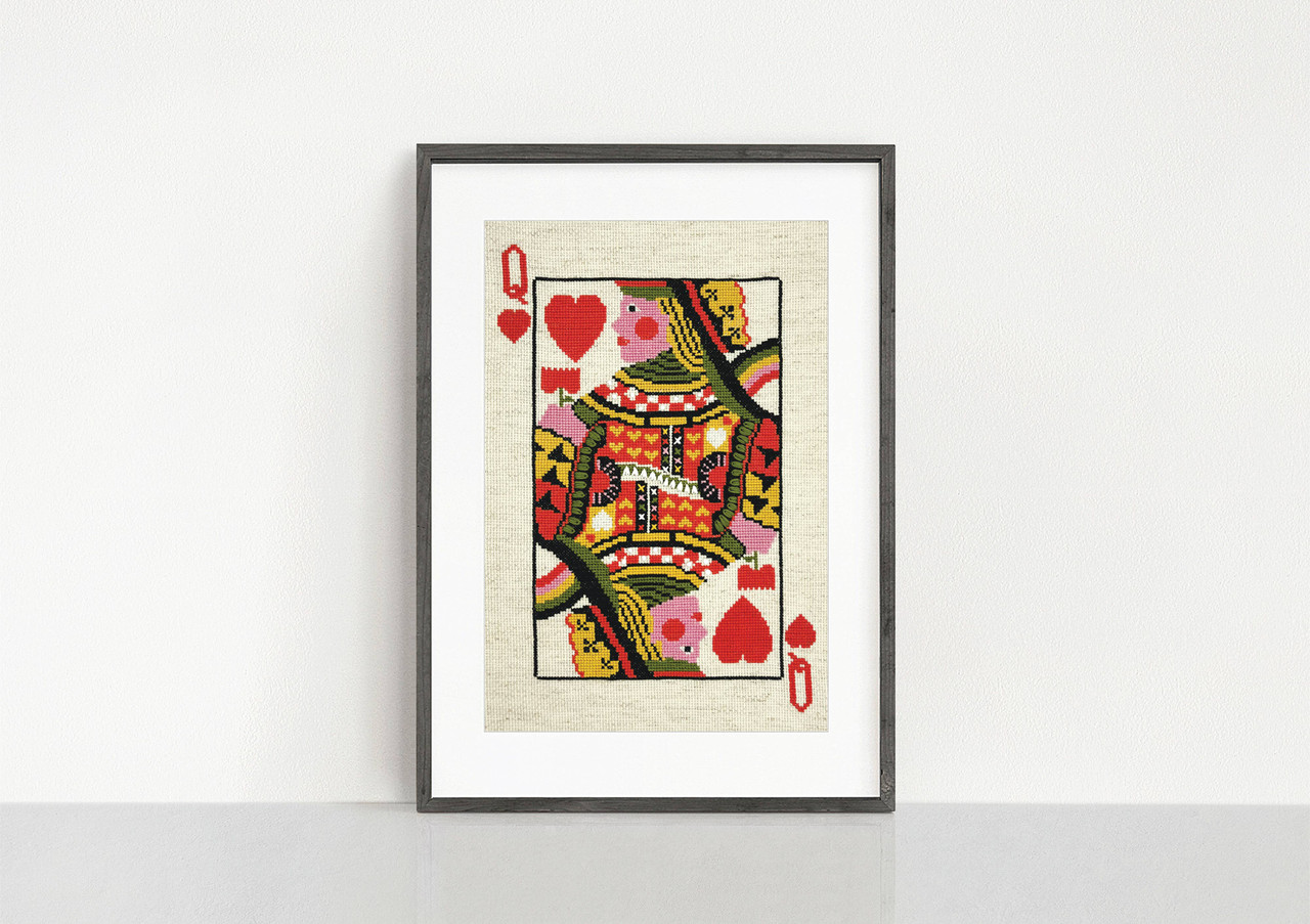 Queen of Hearts Cross Stitch Kit | Lisa Congdon - Sew & Co