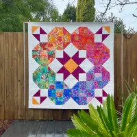 The Big Magenta Star Quilt Pattern - Sew & Co