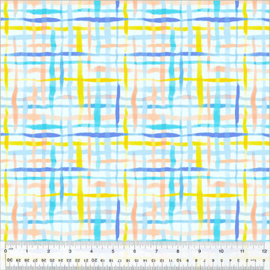 Summersault by Tamara Kate | Picnic Blanket in Blue | per 10cm - Sew & Co