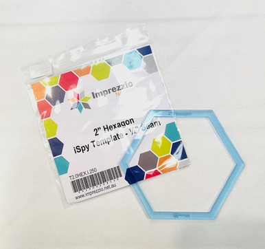 2" Hexagon Ispy Template | 1/4" Seam - Sew & Co