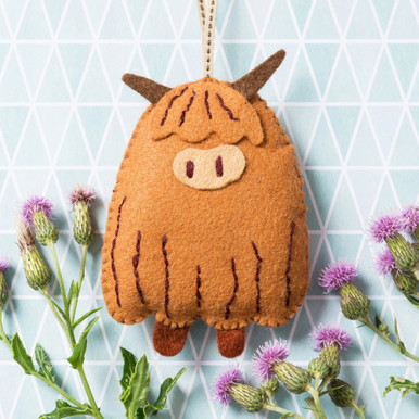 Highland Cow Felt Craft Mini Kit - Sew & Co
