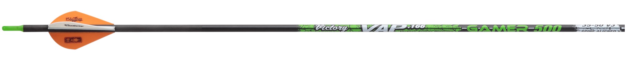 New Victory Archery VAP Gamer 400 Spine Fletched - 6 Pack Arrows - Give ...