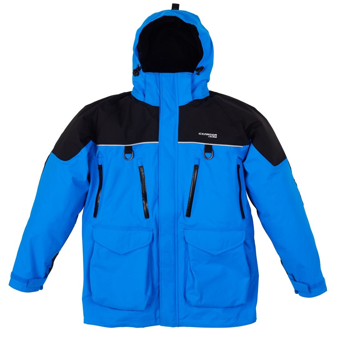 Clam Outdoors IceArmor Edge Cold Weather 300D Parka - Blue/Black