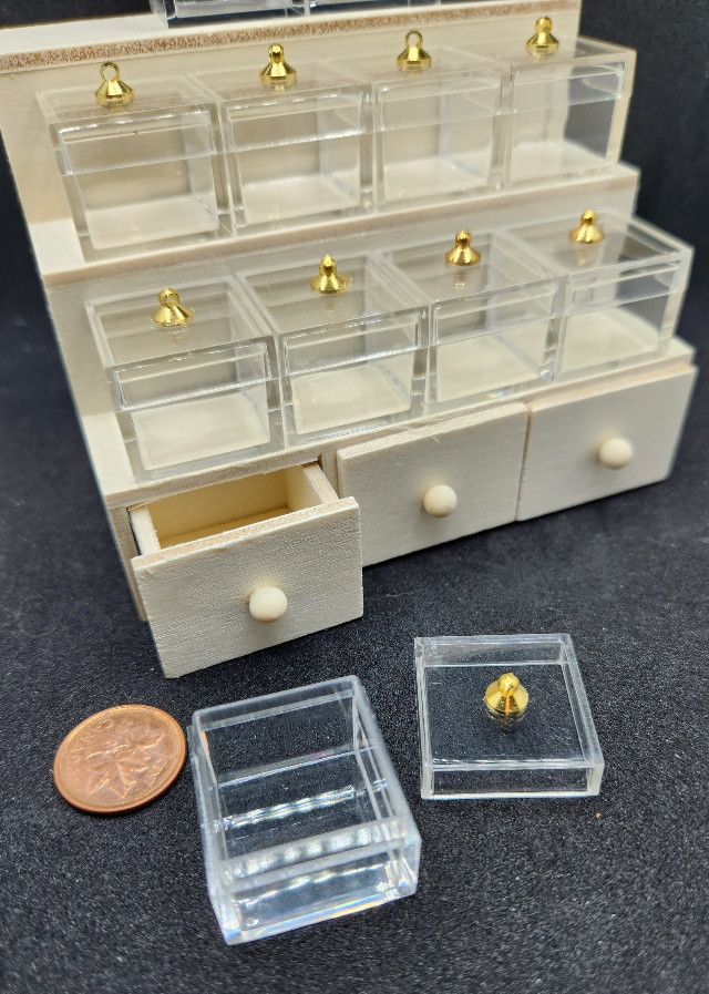 Miniature 1/12 Scale Display Stand with 12 Acrylic Boxes - Grandpa's ...