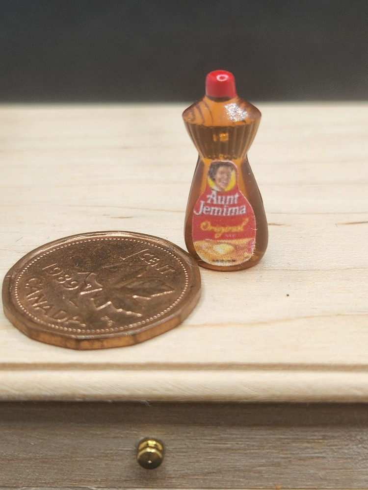 1/12 Scale Aunt Jemima Maple Syrup - Grandpa's Doll House