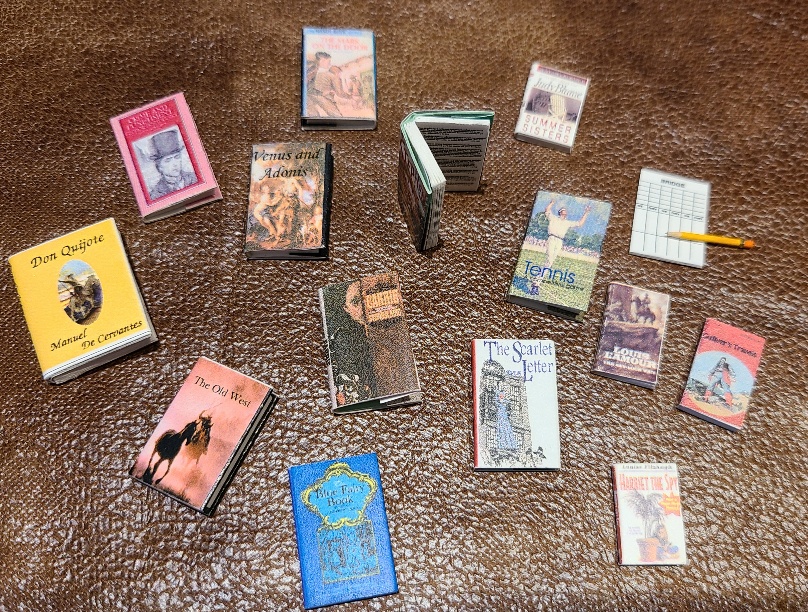 1/12 Scale Books with Words - CHOICE OF TITLE (DISCONTINUED ITEMS ...