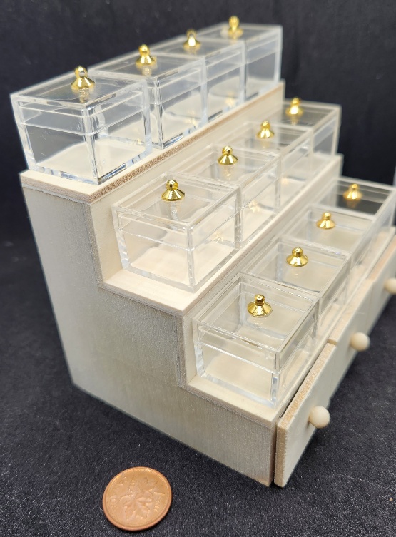 Miniature 1/12 Scale Display Stand with 12 Acrylic Boxes - Grandpa's ...