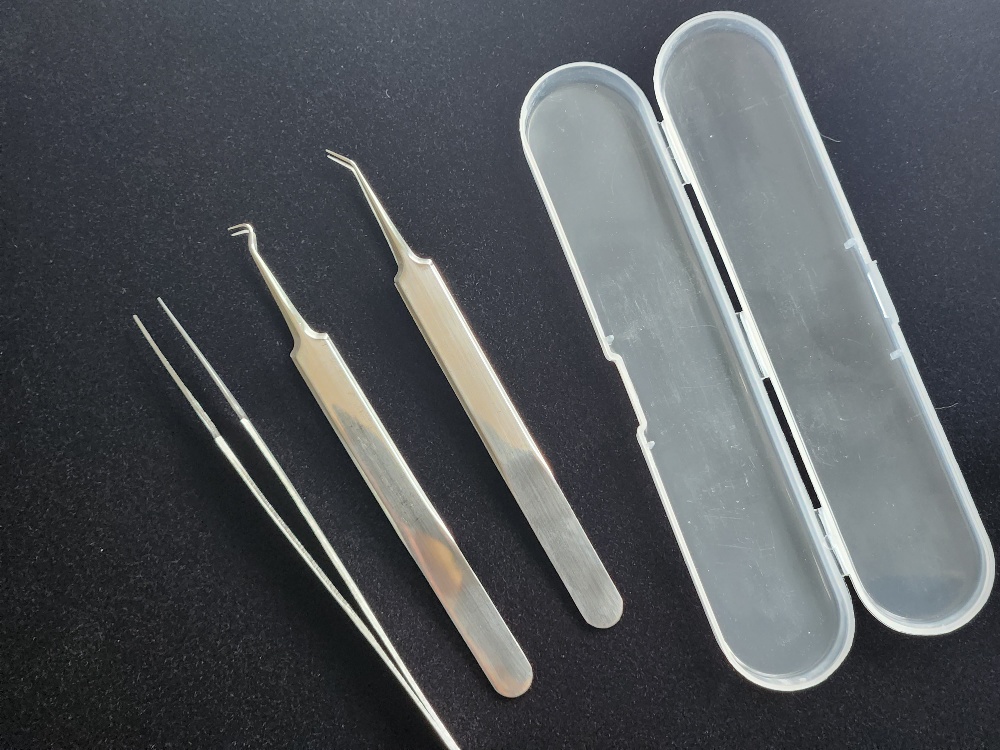 3 Piece Professional Tweezer Set - Grandpa's Doll House