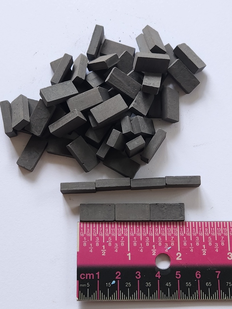 1/12 Scale Miniature Grey Bricks - Bag of 50 - Grandpa's Doll House