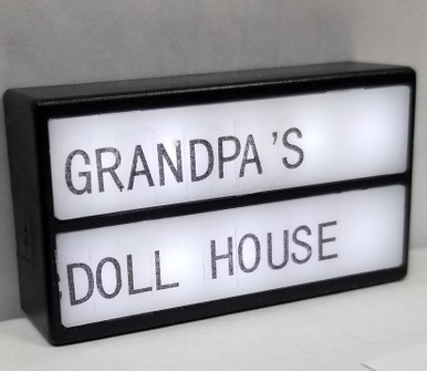 Battery Powered LED Sign - You Personalize - Grandpa's Doll House