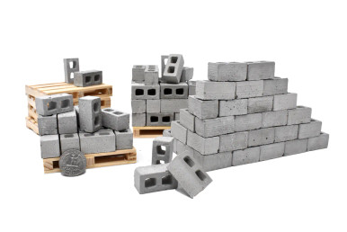 Miniature Cinder Blocks - Set of 6 - NEW LOWER PRICE - Grandpa's Doll House
