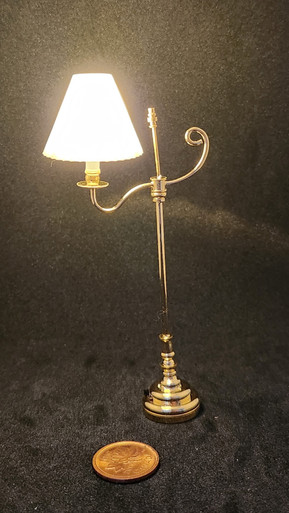 1/12 Scale LED Battery Powered Floor Lamp - Grandpa's Doll House