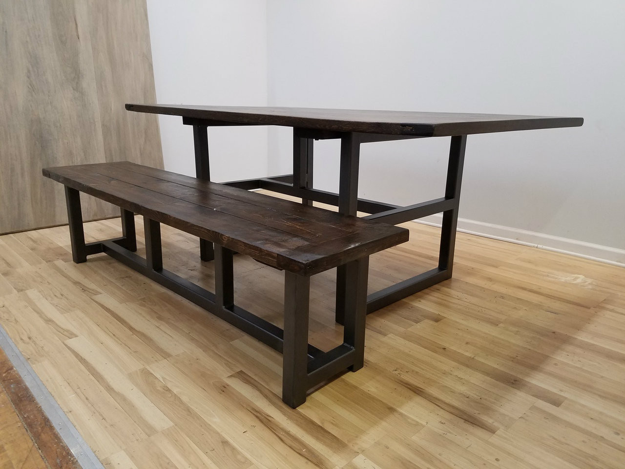 Hand Welded Metal Base Bench - Barn & Beam Customizable Tables