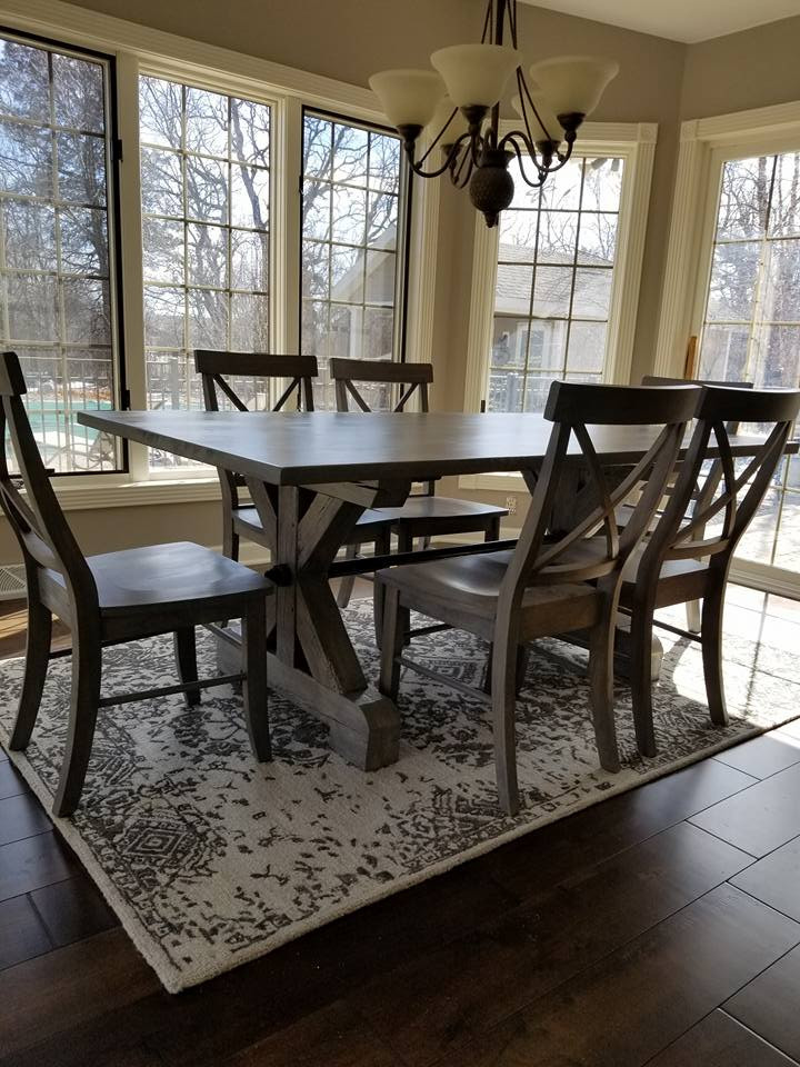 Reclaimed X-Base Iron Rail Table - Barn & Beam Customizable Tables