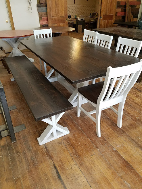 Reclaimed X-Base Iron Rail Bench - Barn & Beam