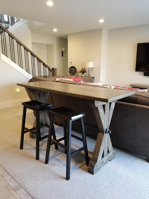 Reclaimed X-Base Iron Rail Table - Barn & Beam Customizable Tables