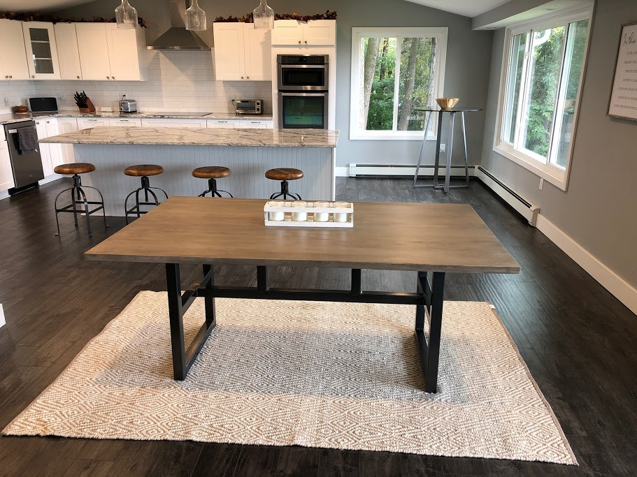 Hand-Welded Metal Base Table - Barn and Beam Customizable Tables