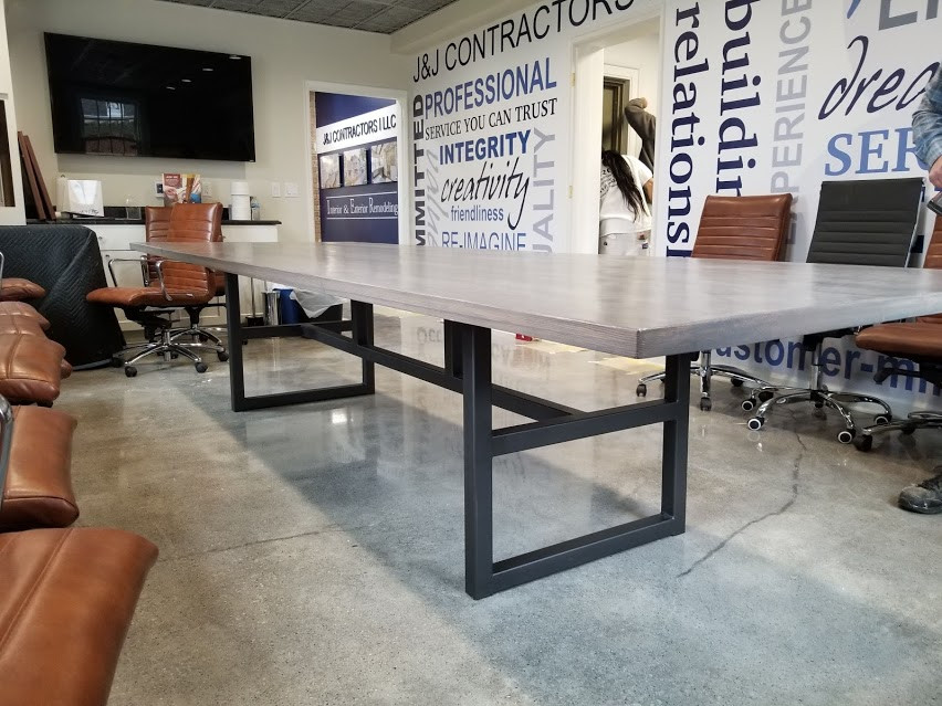 Hand-Welded Metal Base Table - Barn and Beam Customizable Tables