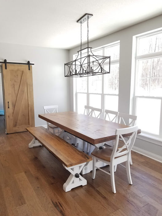 Reclaimed X-Base Iron Rail Table - Barn & Beam Customizable Tables