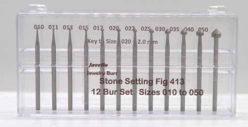 Jewelers Stone Setting Bur Set | Jewelers Bur Sets by Javelin