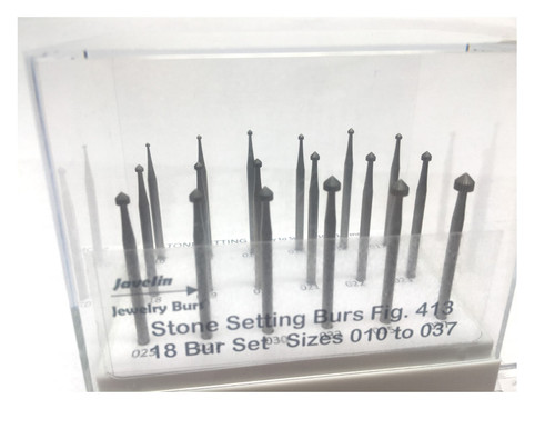Stone Setting 18 pc Set, Sizes 1.0 mm up to 3.7 mm