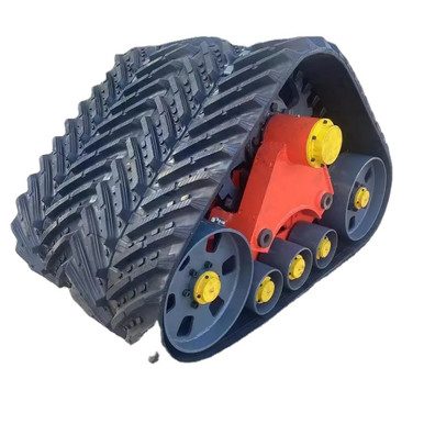 Agricultural vehicle chain rail chassis Triangular rubber track for ...
