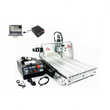 3Axis CNC Router Engraver Machine 600x400mm USB Port Mach 3 with 1500W ...