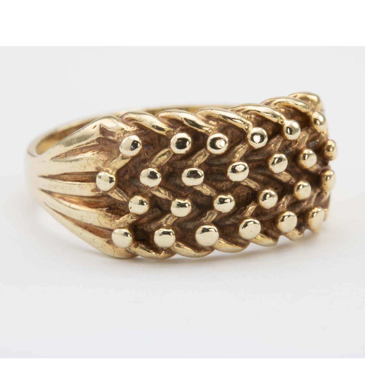 Second Hand 9ct Gold 4 Row Keeper Ring | RH Jewellers