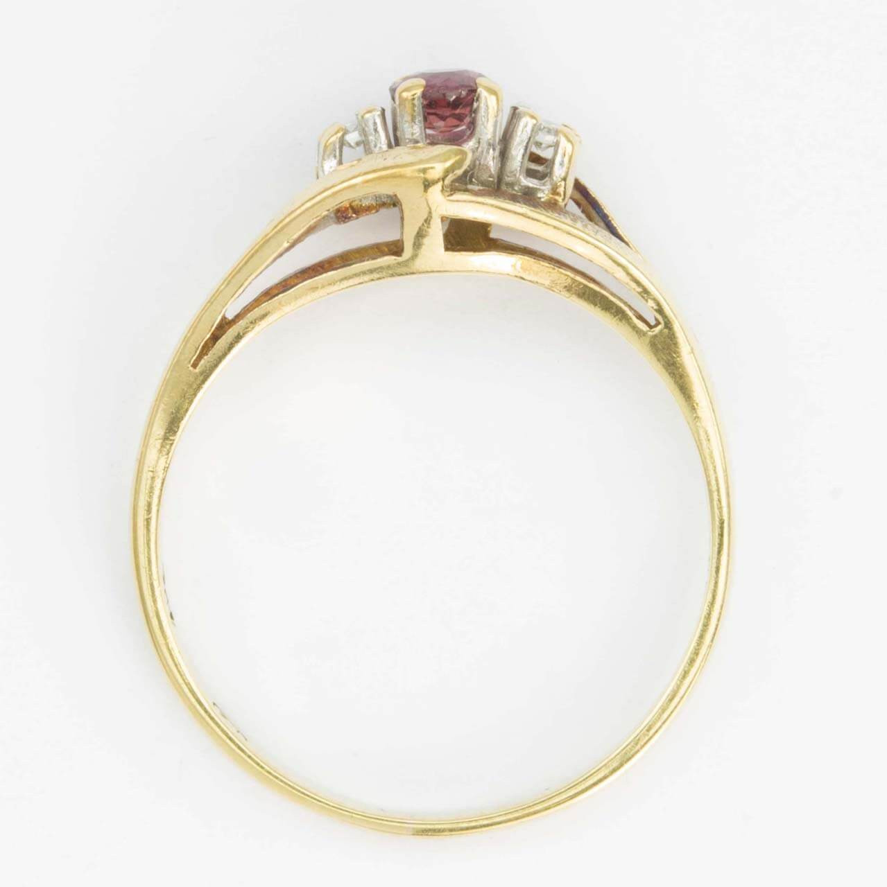 Second Hand Ruby and Diamond 3 Stone Ring | RH Jewellers
