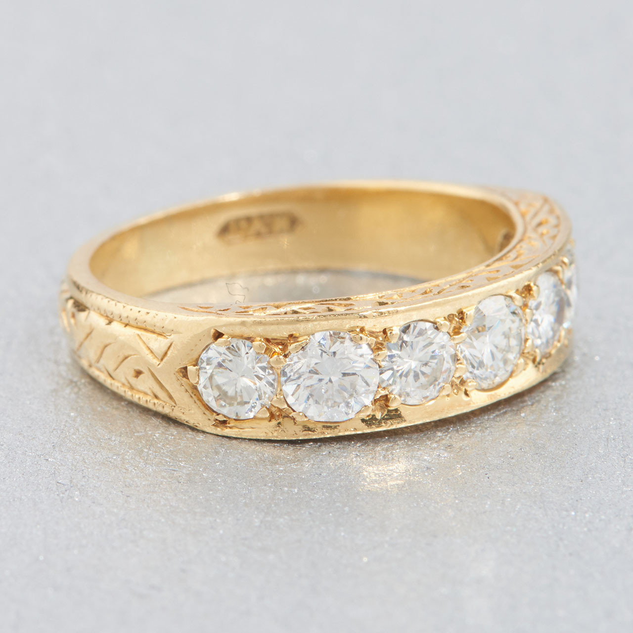 Second Hand 18ct Gold 7 Stone Diamond Ring | RH Jewellers