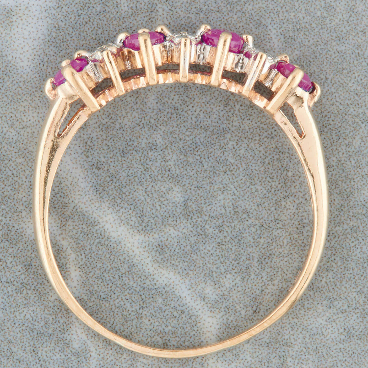 Second Hand Oval Ruby & Diamond Eternity Ring | RH Jewellers
