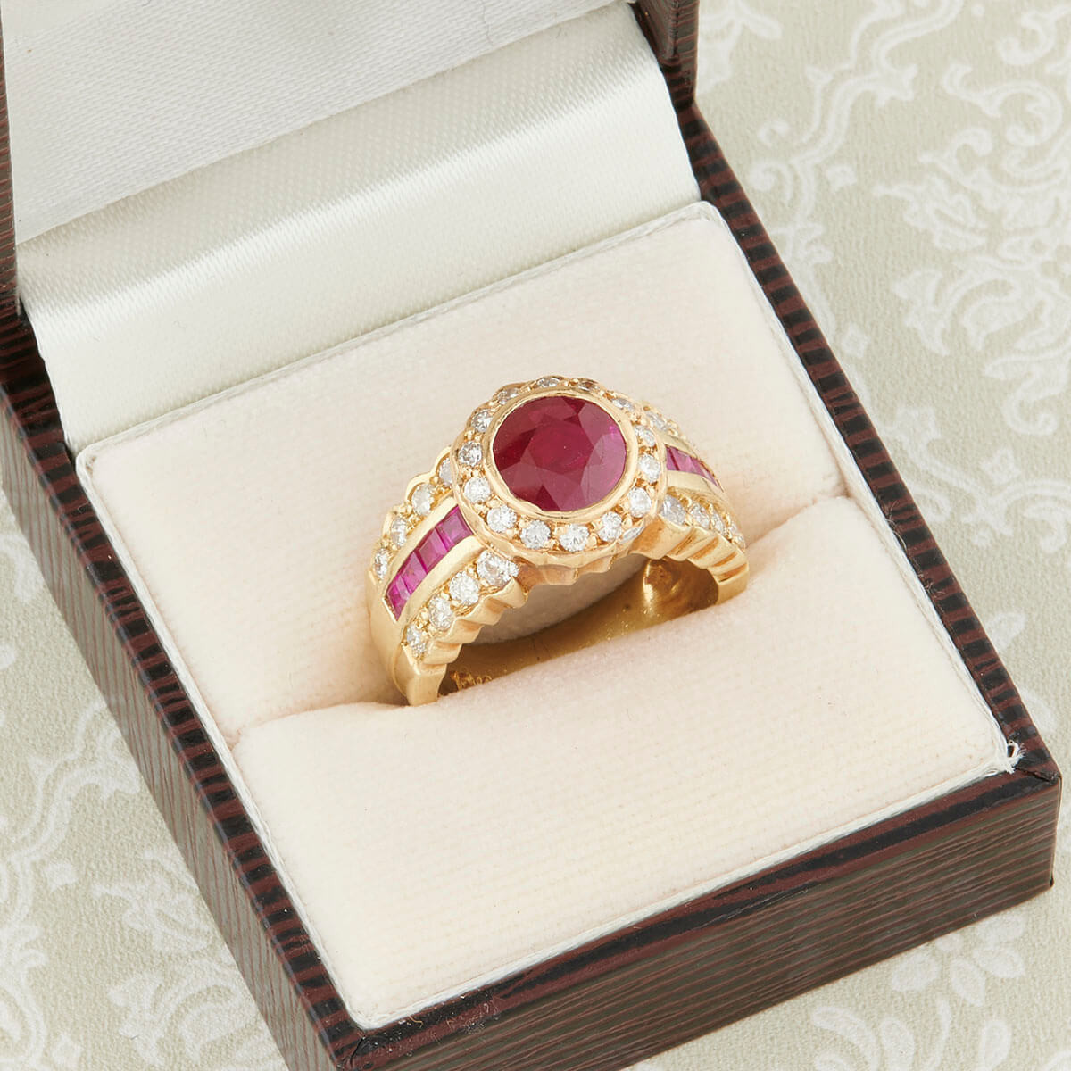 Second Hand Ruby & Diamond Statement Ring | RH Jewellers