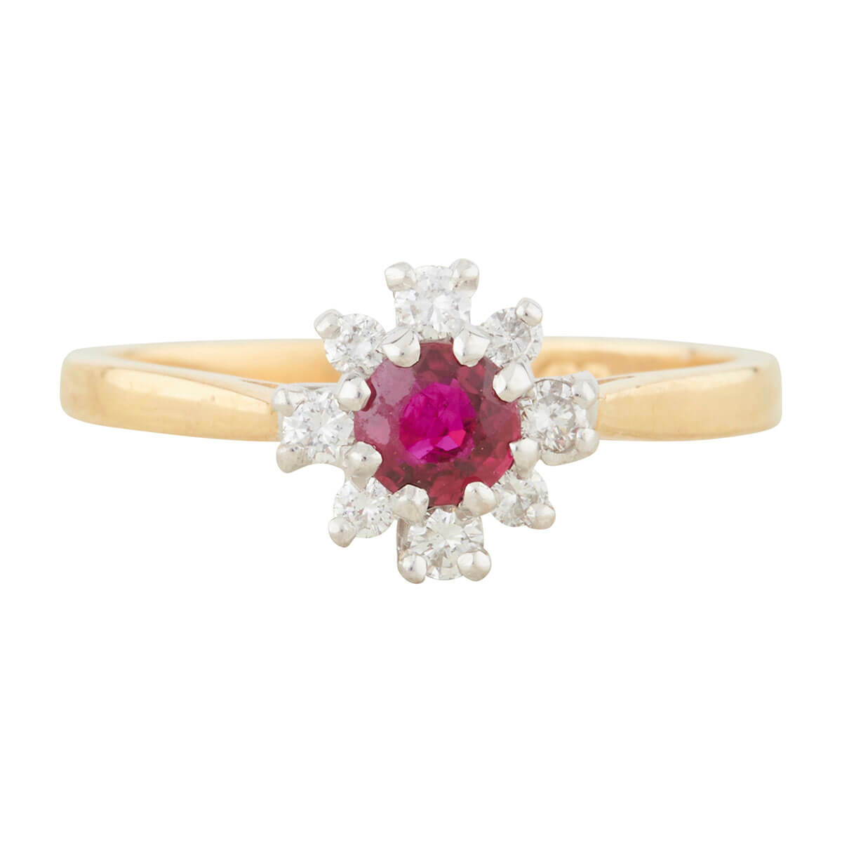 second hand gold ruby rings