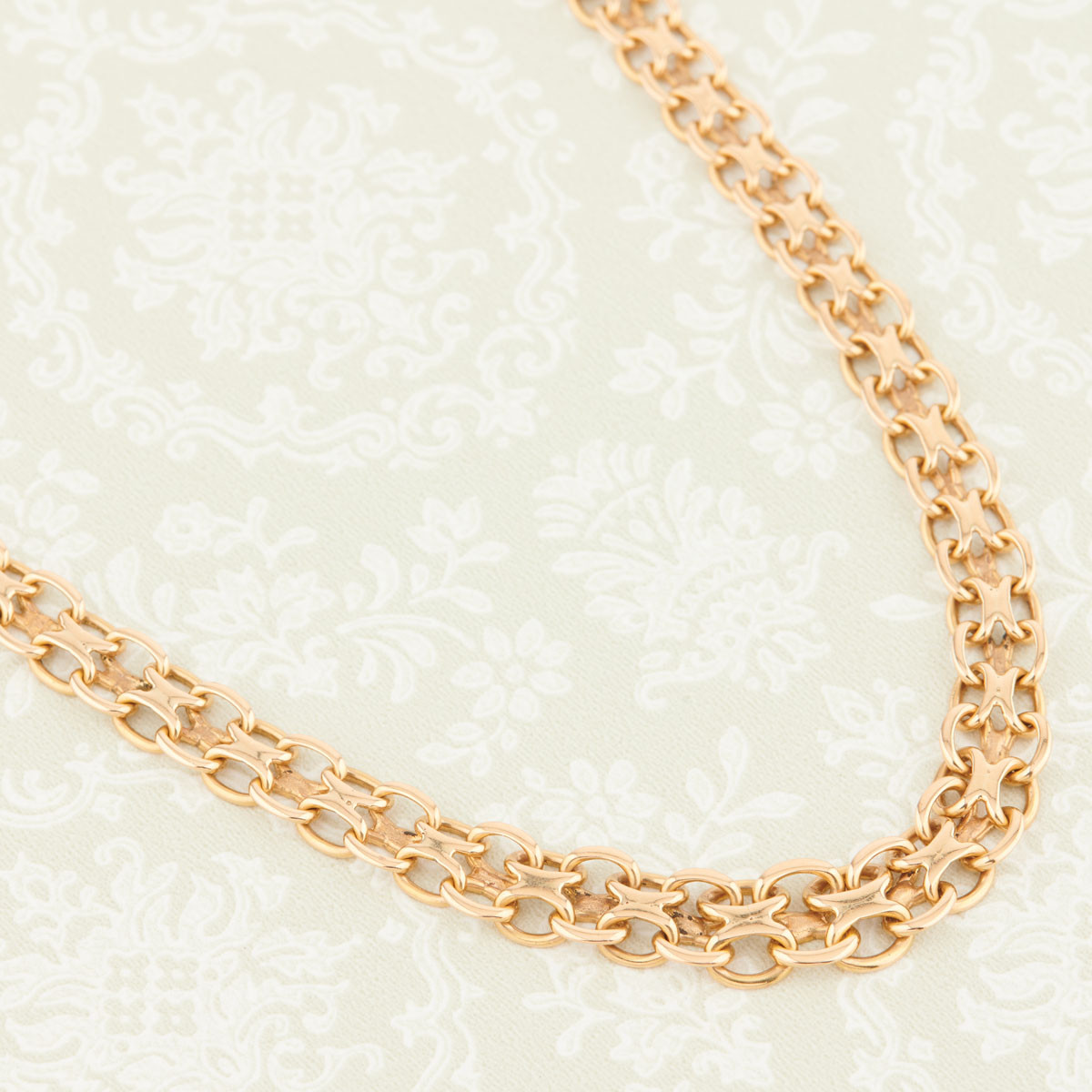 Second Hand 18ct Gold 16” Twin Curb Chain | RH Jewellers