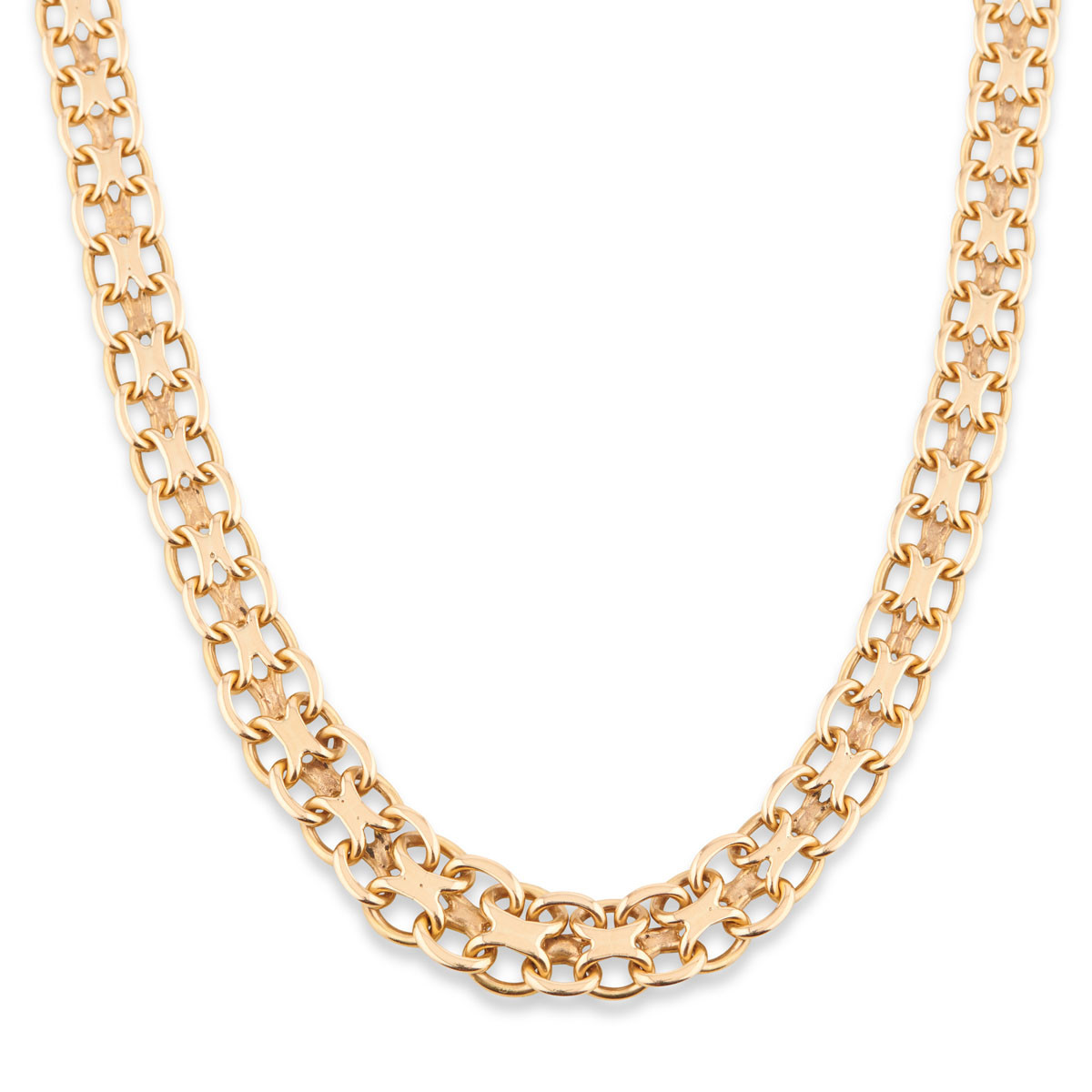 Second Hand 18ct Gold 16” Twin Curb Chain | RH Jewellers