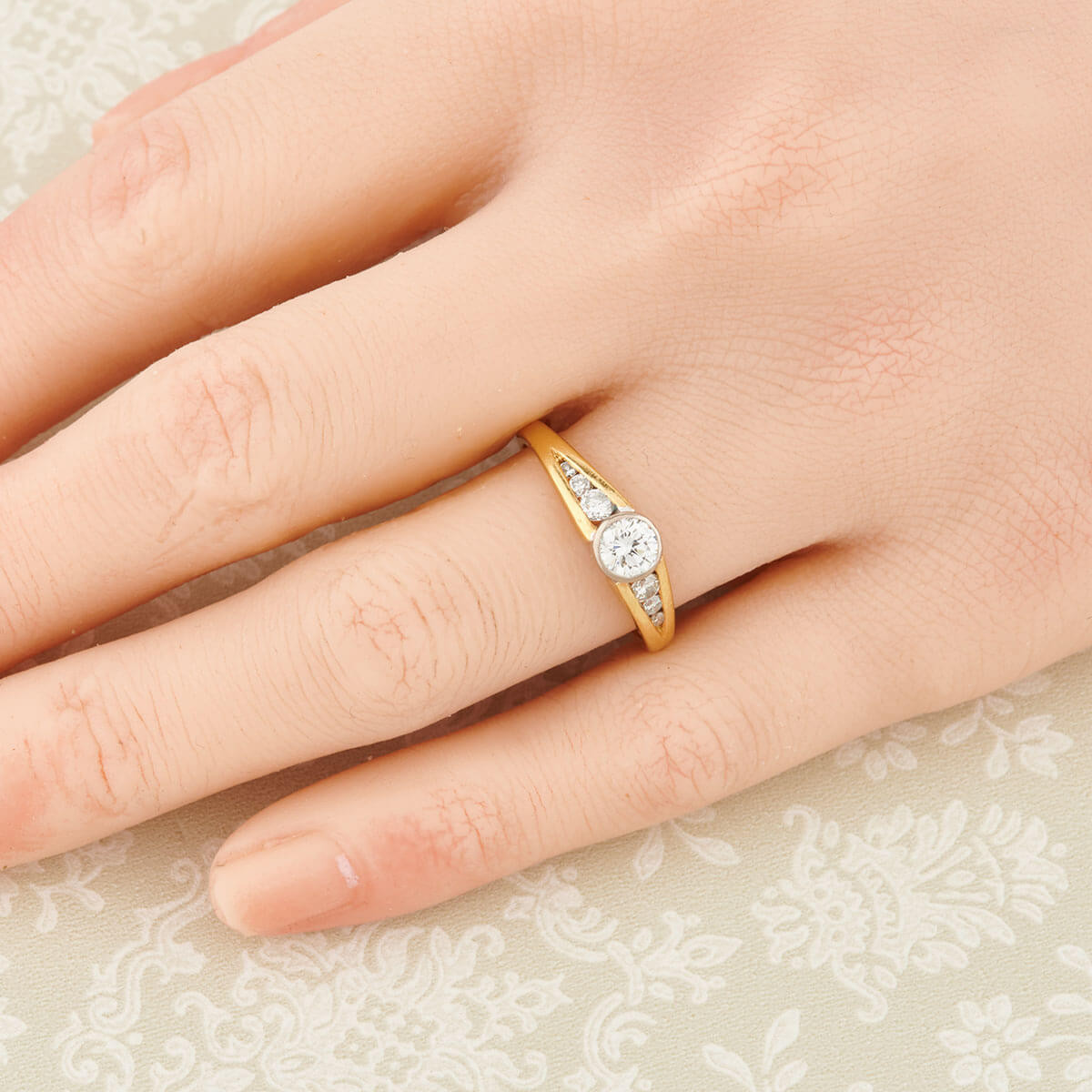 Second Hand 18ct Gold Diamond Solitaire Ring | RH Jewellers
