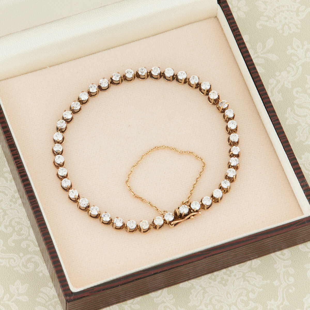 Second Hand Gold Cubic Zirconia Tennis Bracelet | RH Jewellers