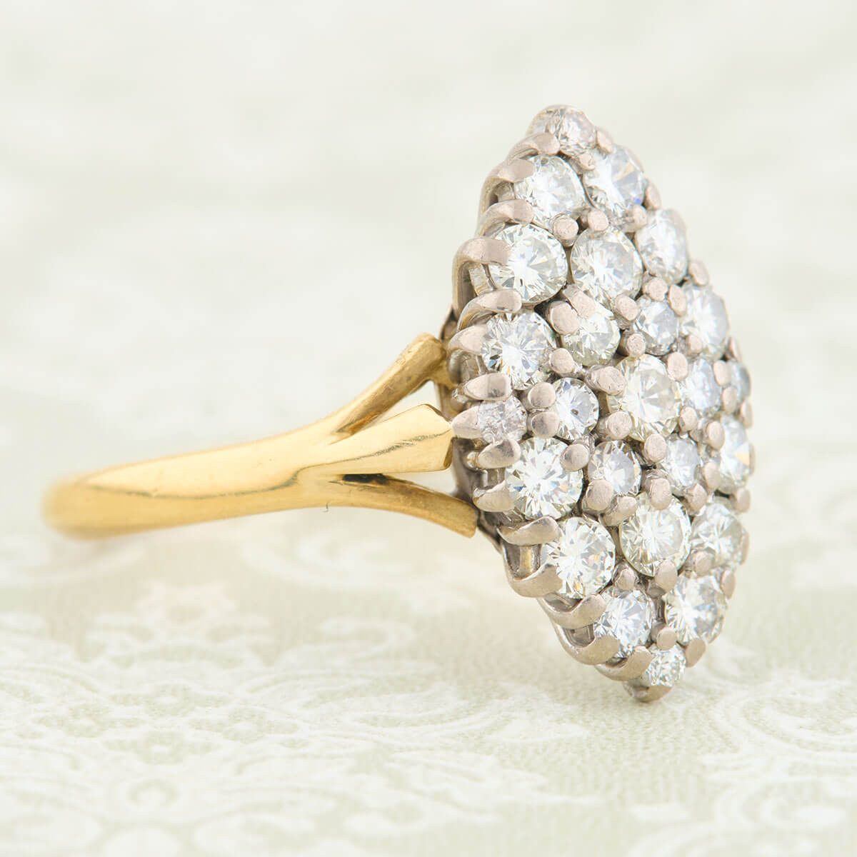 Second Hand 18ct Gold Diamond Marquise Ring | RH Jewellers