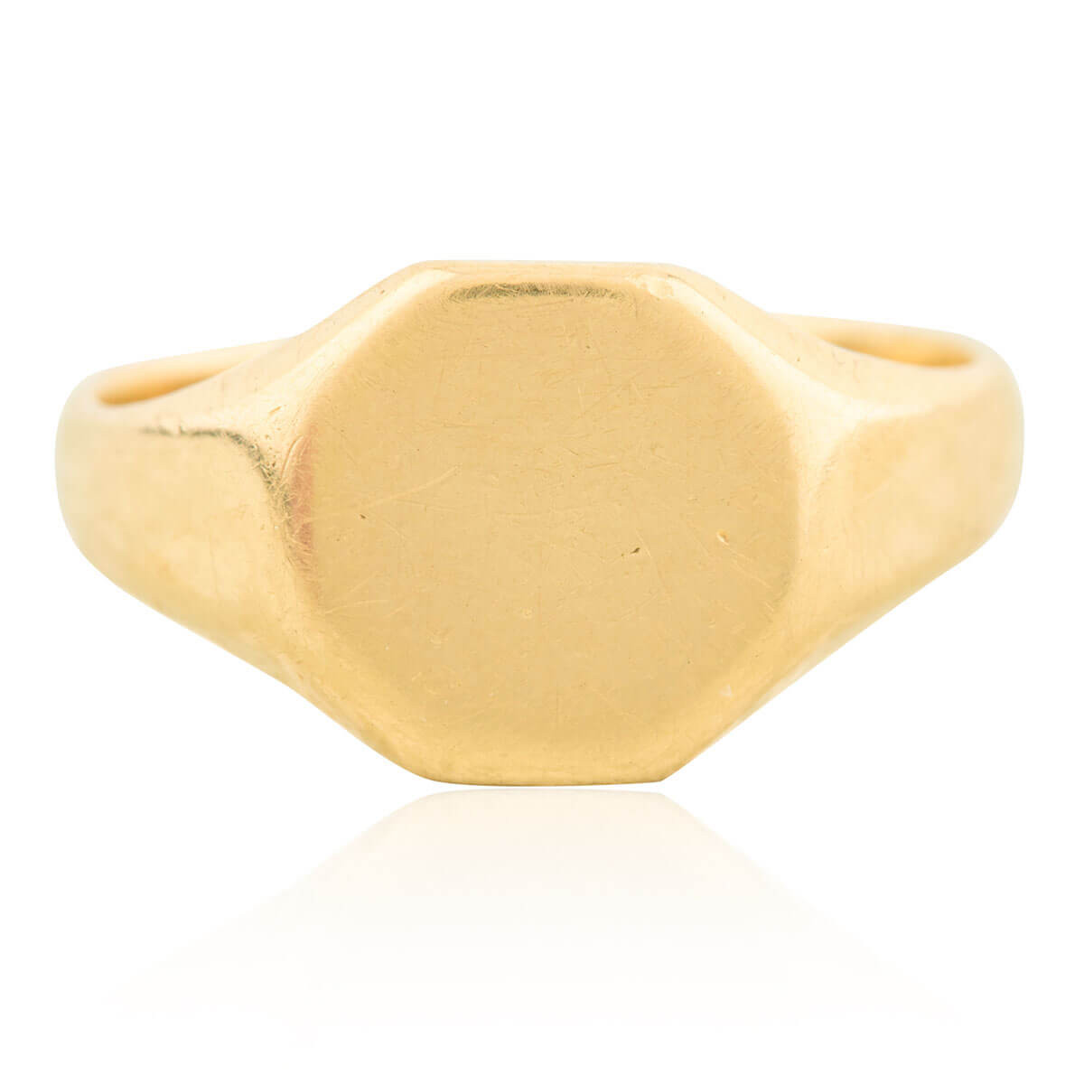 Vintage 18ct Gold Octagonal Signet Ring | RH Jewellers