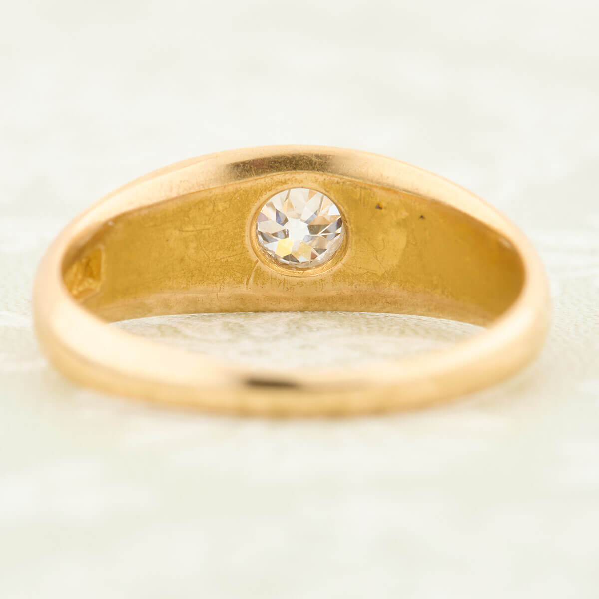 Antique 18ct Gold Diamond Gypsy Ring | RH Jewellers