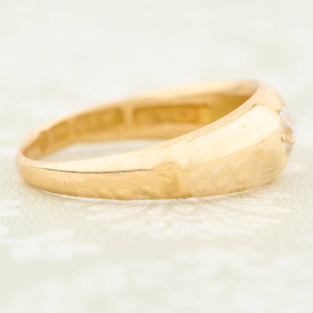 Antique 18ct Gold Diamond Gypsy Ring | RH Jewellers