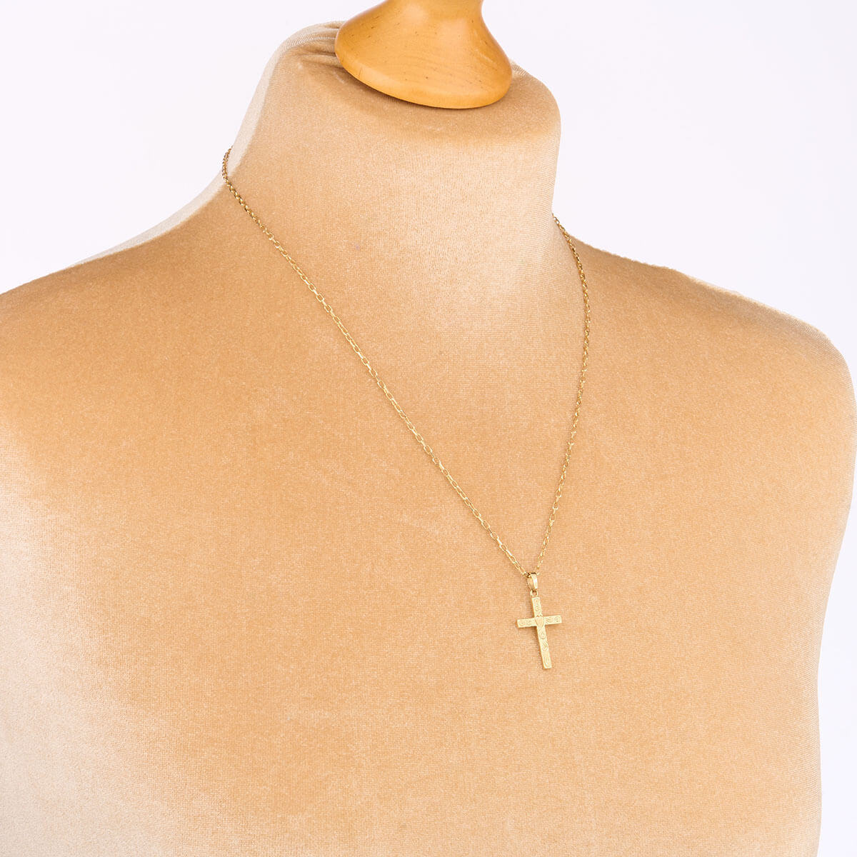 Second Hand 9ct Gold Cross Pendant with Chain | RH Jewellers