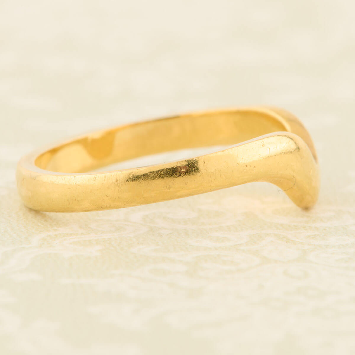 Second Hand 18ct Gold Wishbone Ring | RH Jewellers