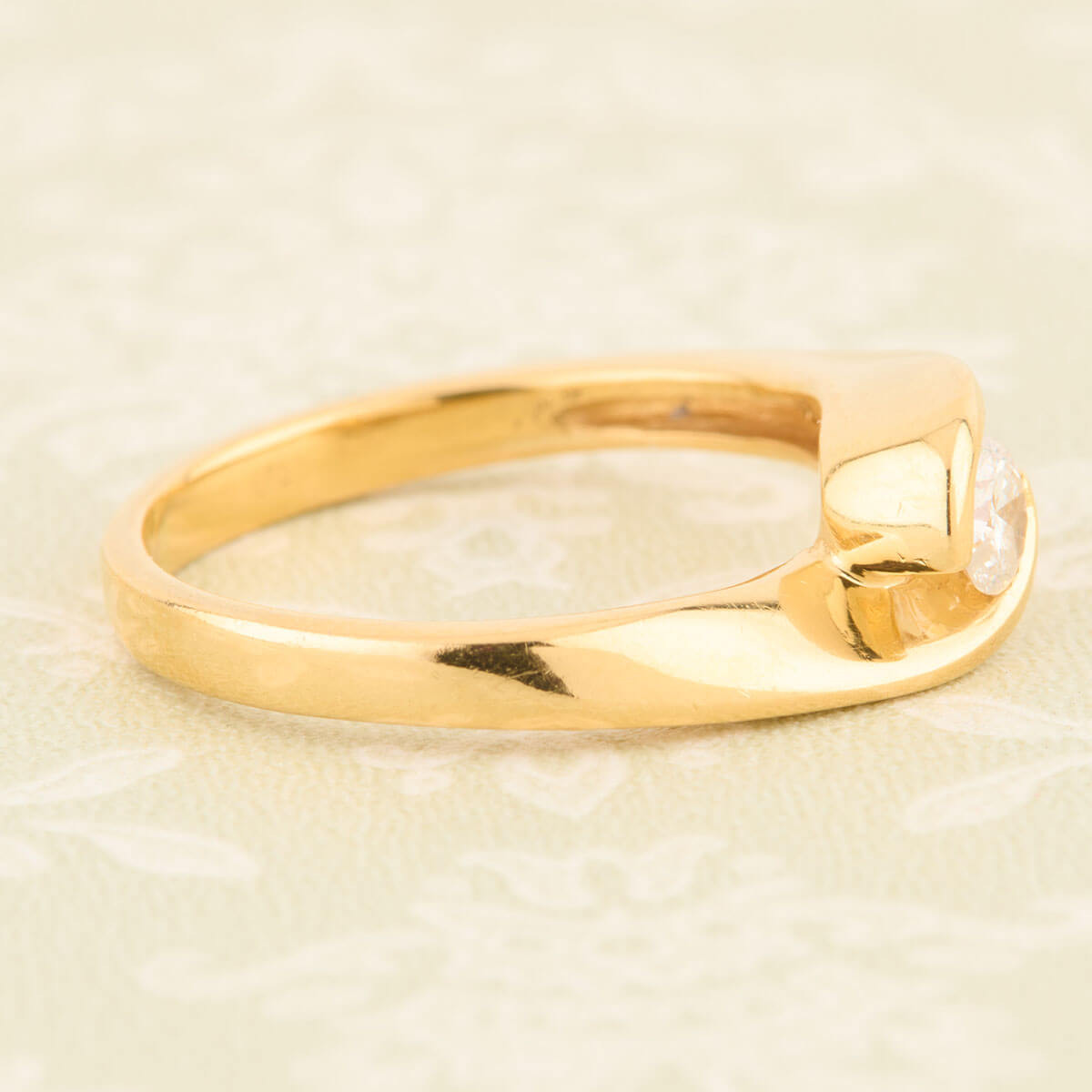 Second Hand 18ct Gold Solitaire Diamond Ring | RH Jewellers
