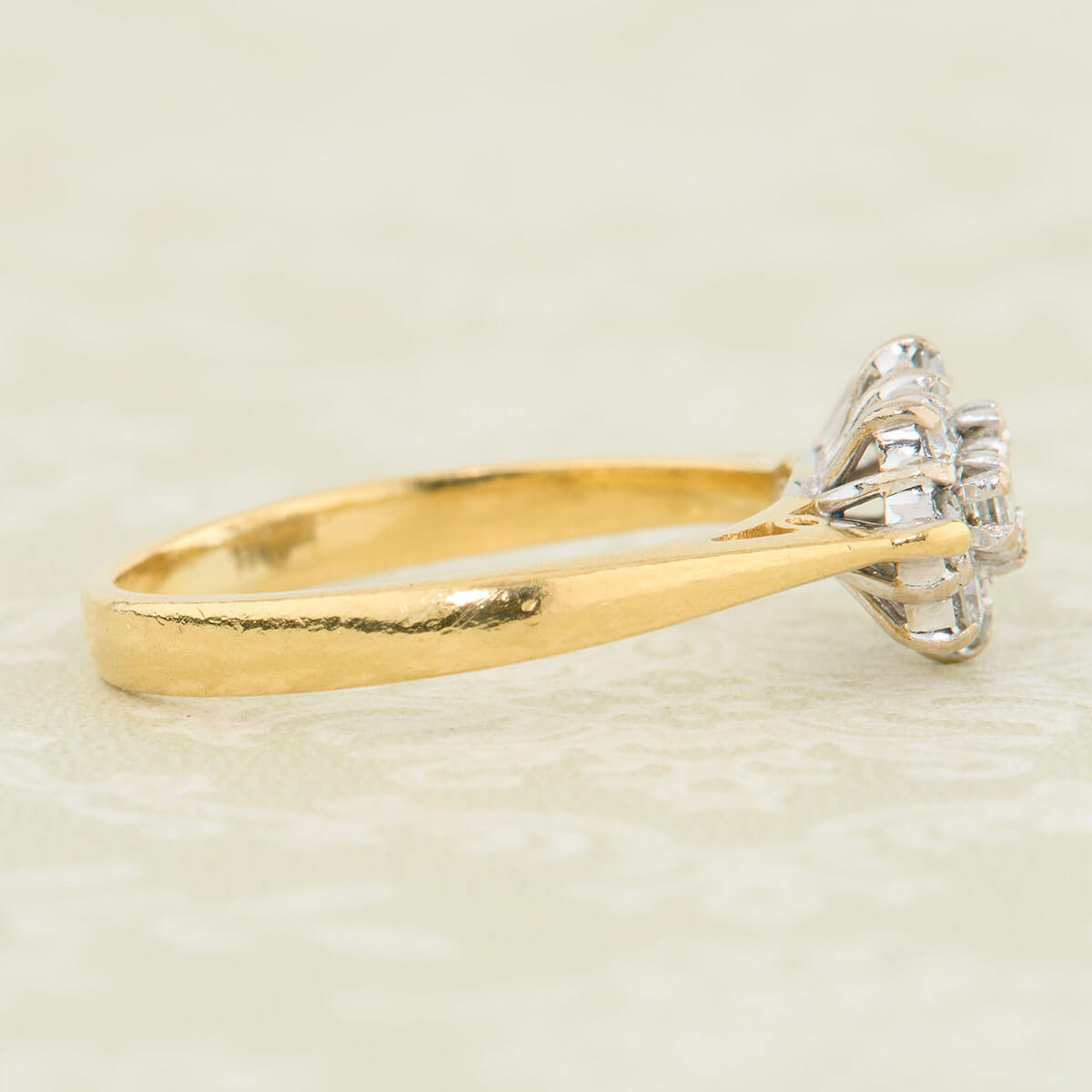Second Hand Baguette Cluster Diamond Ring | RH Jewellers