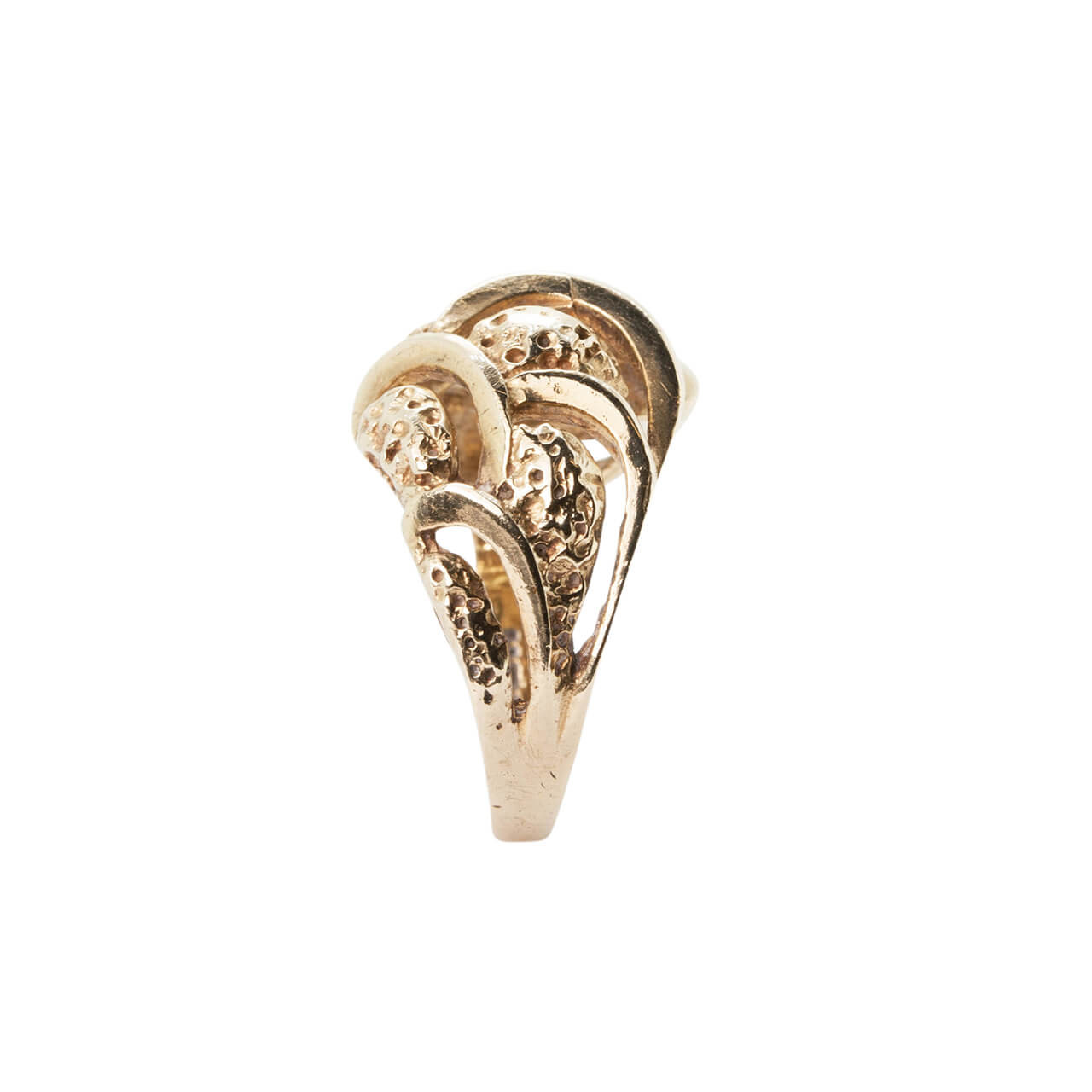 Second Hand 9ct Gold Wave Pattern Ring | RH Jewellers