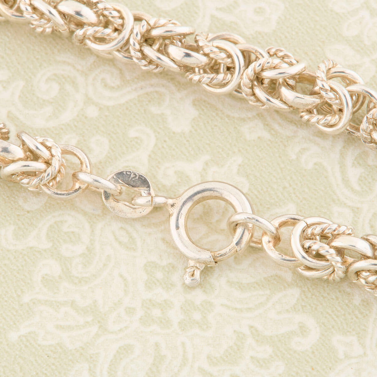 Second Hand 32” Silver Heavy Byzantine Chain | RH Jewellers