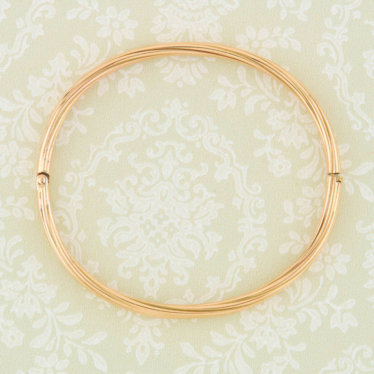 Second Hand 9ct Gold Reeded Hinged Bangle | RH Jewellers