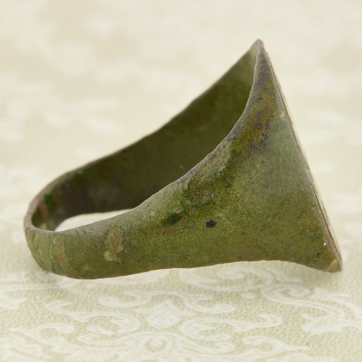 Medieval Oval Bronze Signet Ring with Crest | RH Jewellers