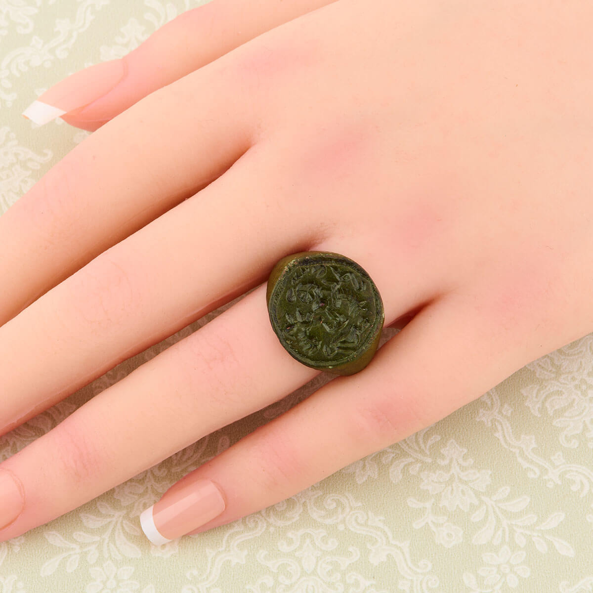 Medieval Oval Bronze Signet Ring with Crest | RH Jewellers
